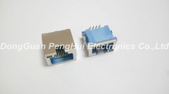 1X1 Tab Up Low Profile RJ45 Jack Without LEDs