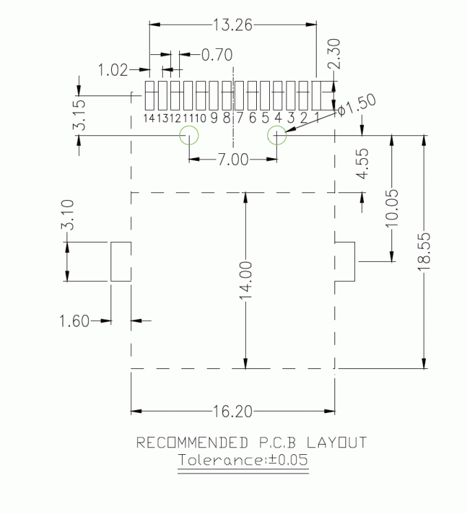 UL94V0 LCP Thermoplastic Female RJ45 Modular Jack
