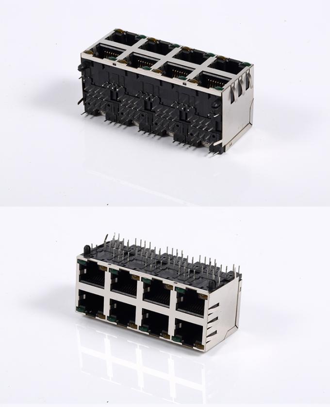 Magnetic RJ45 Modular Jack 2X4 With Bullet Base