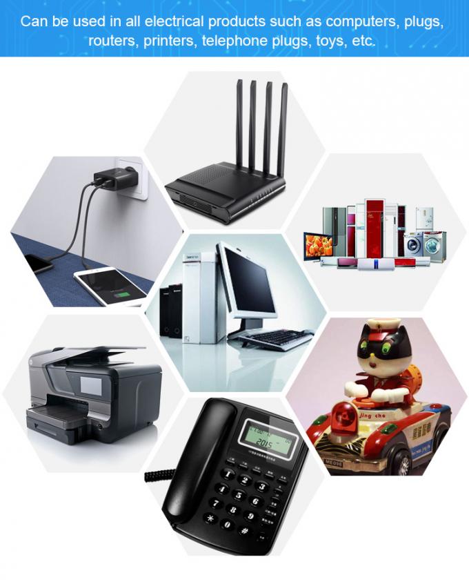 Phosphor Bronze Contact Yellow PBT Mini RJ45 Connector UL94V-0