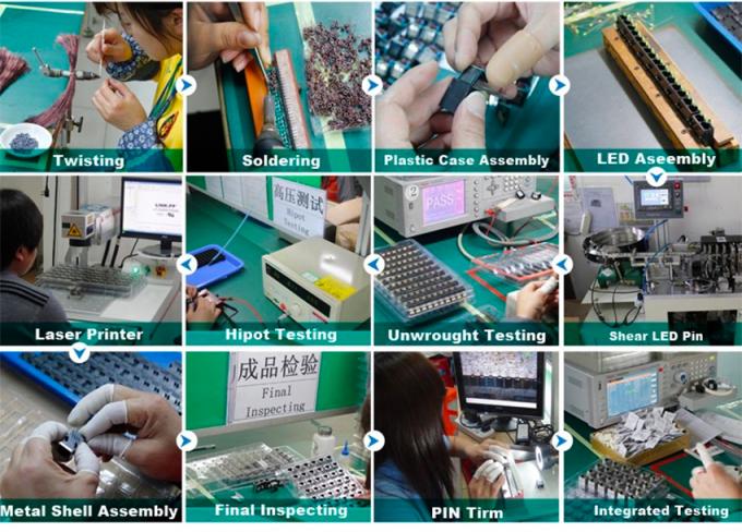 Through Hole 10BASE 100BASE RJ45 PCB Connector RMS-001L-08A0-GY